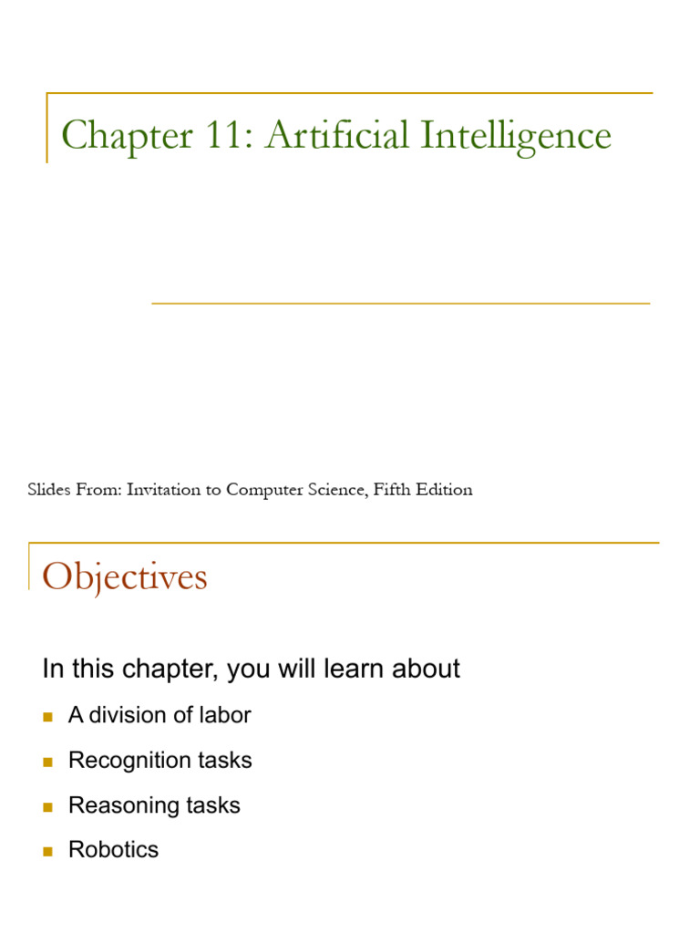 Artificial Intelligence | PDF | Artificial Intelligence | Intelligence (AI) & Semantics