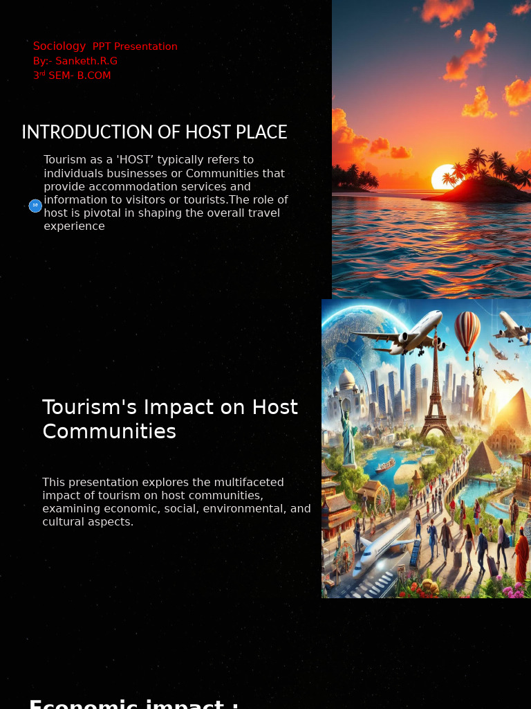 Tourisms Impact On Host Communities | PDF | Tourism | Sustainability