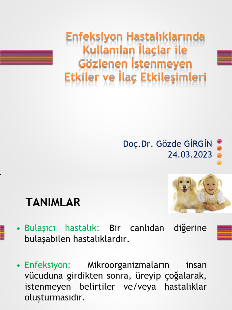 Enfeksiyon Hastaliklarinda Ilac Kullanimi | PDF