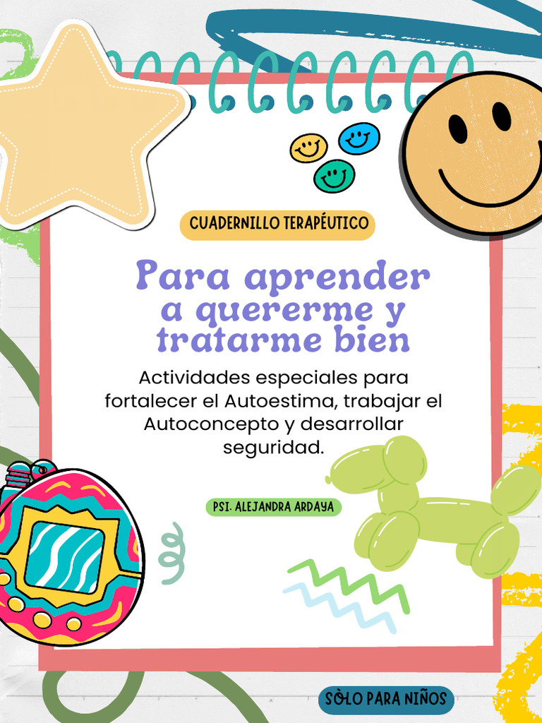 Cuadernillo de Autoestima para Niños | PDF | Autoestima