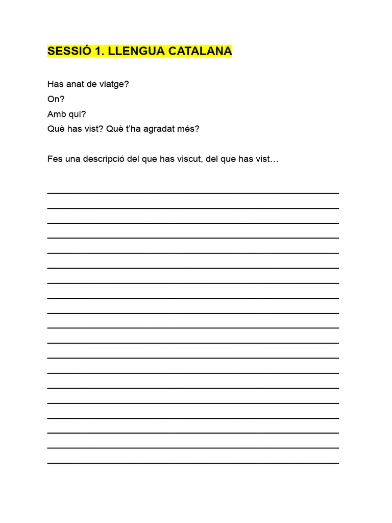Expressió Escrita | PDF