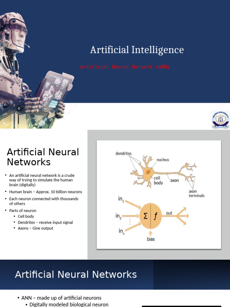L13 Artificial Neural Network | PDF | Neuron | Algorithms