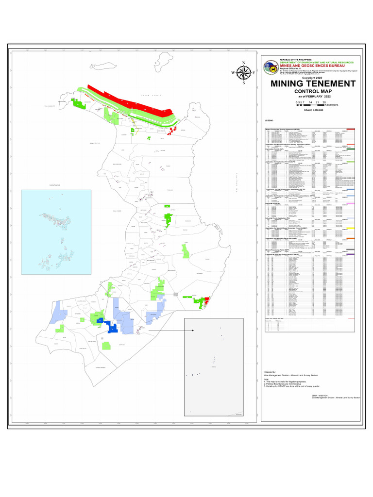 r2 Map Feb 2022 Mining Cagayan Valley | PDF