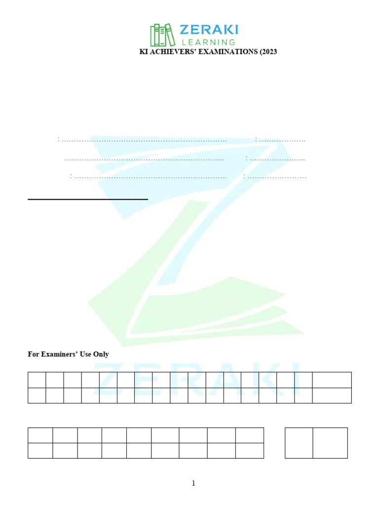 Mathematics Form 4 Paper 1 - Question Paper | PDF | Inequality ...