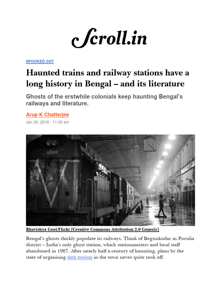 Haunted Trains and Railway Stations Have | PDF | Ghosts
