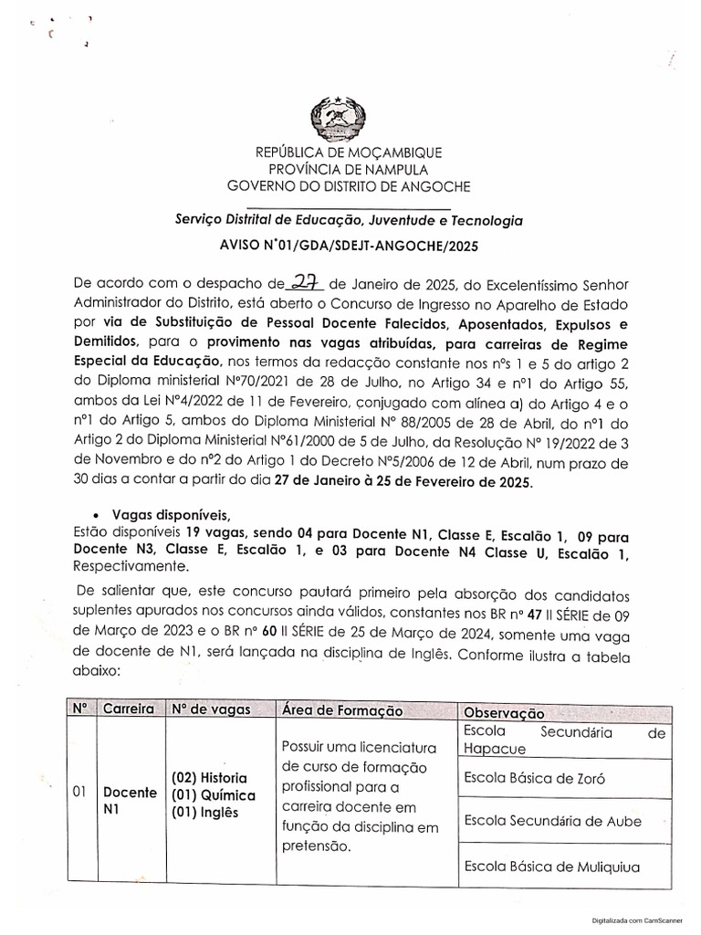 Concurso Angoche | PDF