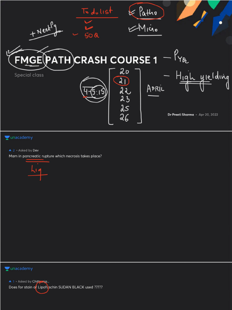 Fmge Path Crash Course 1 With Anno | PDF