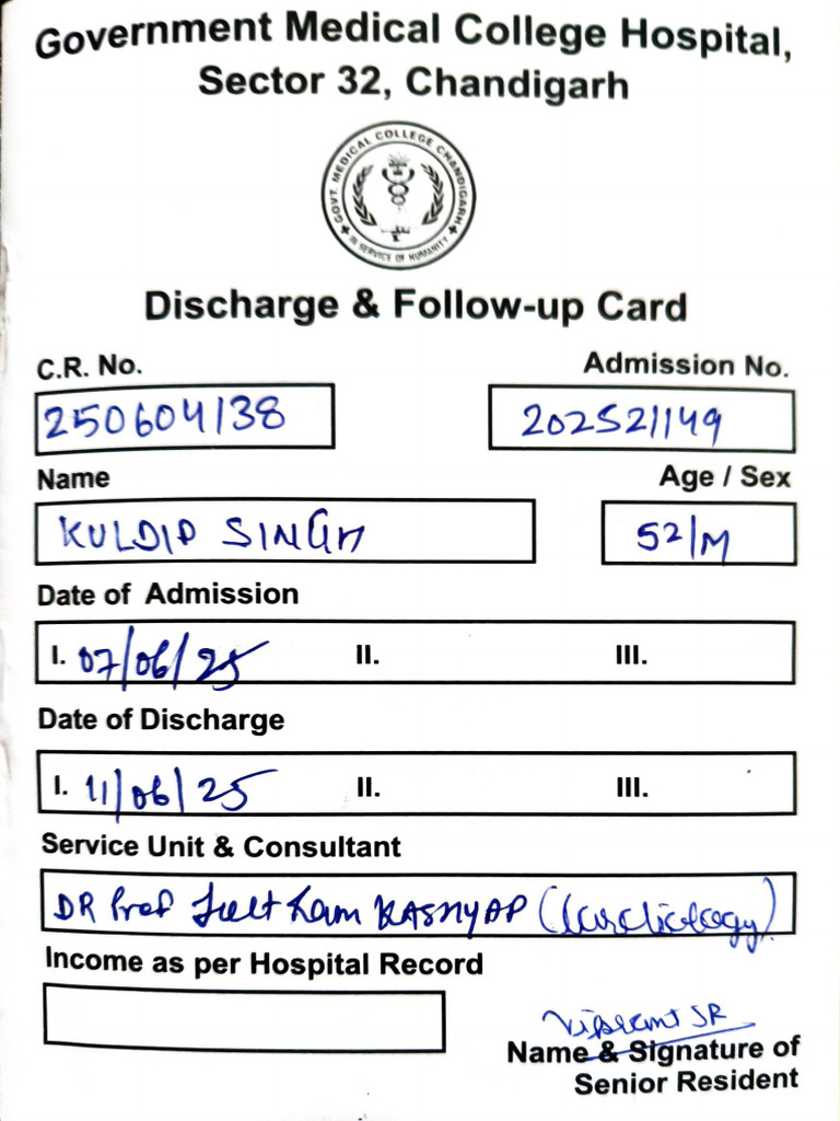 Kuldip Medical Documents | PDF