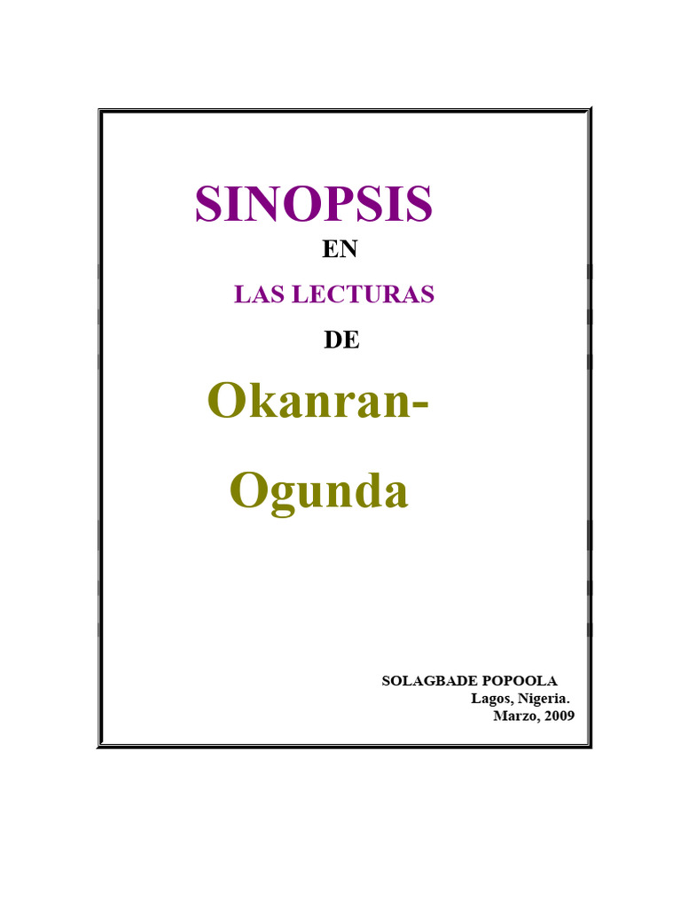 129si - Okanran Ogunda (Spanish) | PDF | Religiones religiosas