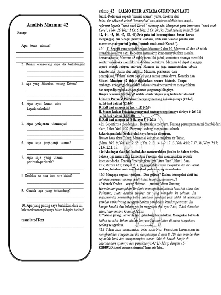 Analisis Mazmur 42 | PDF