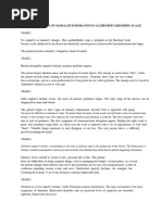 Global Deterioration Scale for Dementia | PDF | Memory | Amnesia
