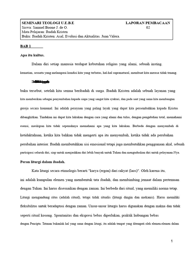 Kultus Kristen, Juan Valera | PDF