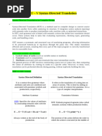 Compiler Design Module 4 Syntax Directed Translation Set 1 | PDF ...