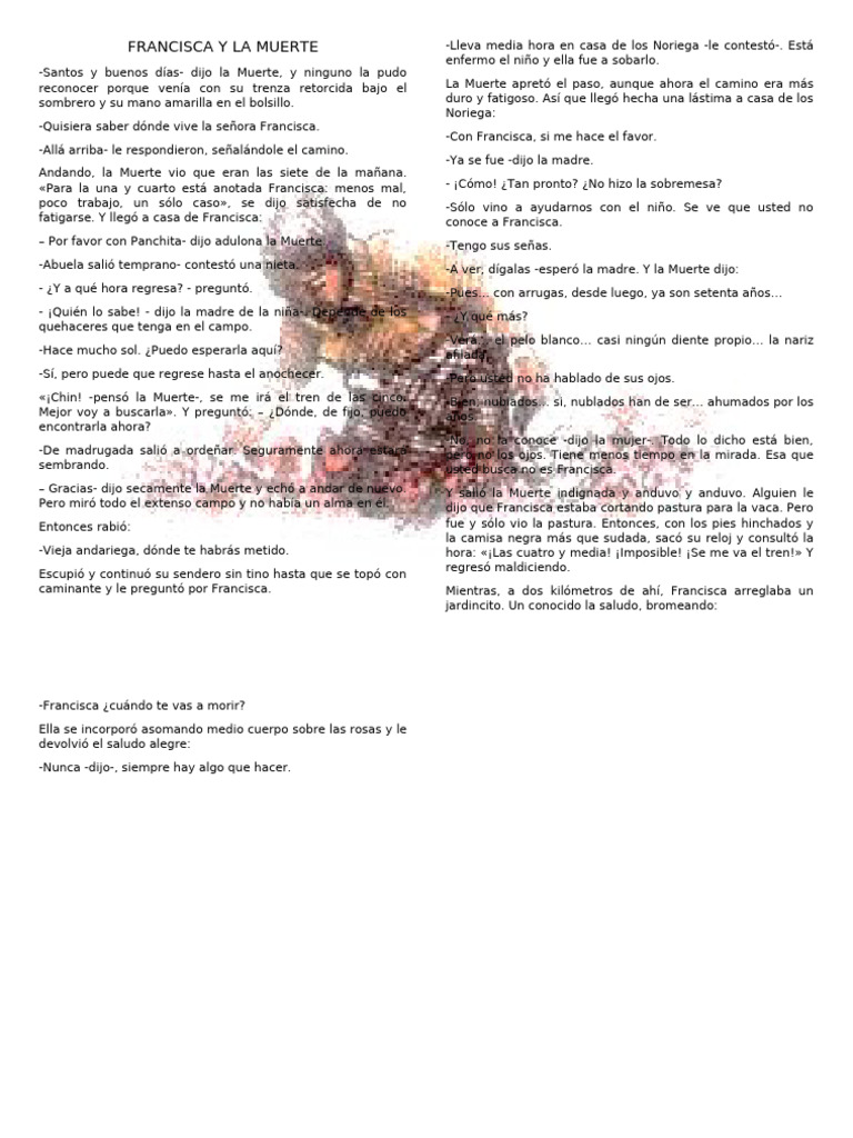 Francisca y La Muerte | PDF