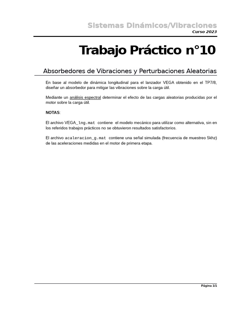 Dinamica - TP10 (4) | PDF