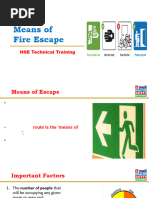 SCDF Fire Code: Means of Escape Guidelines | PDF | Stairs | Fire Safety