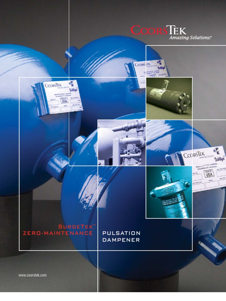 8510-1447 Zero-Maintenance Pulsation Dampeners | PDF | Welding ...