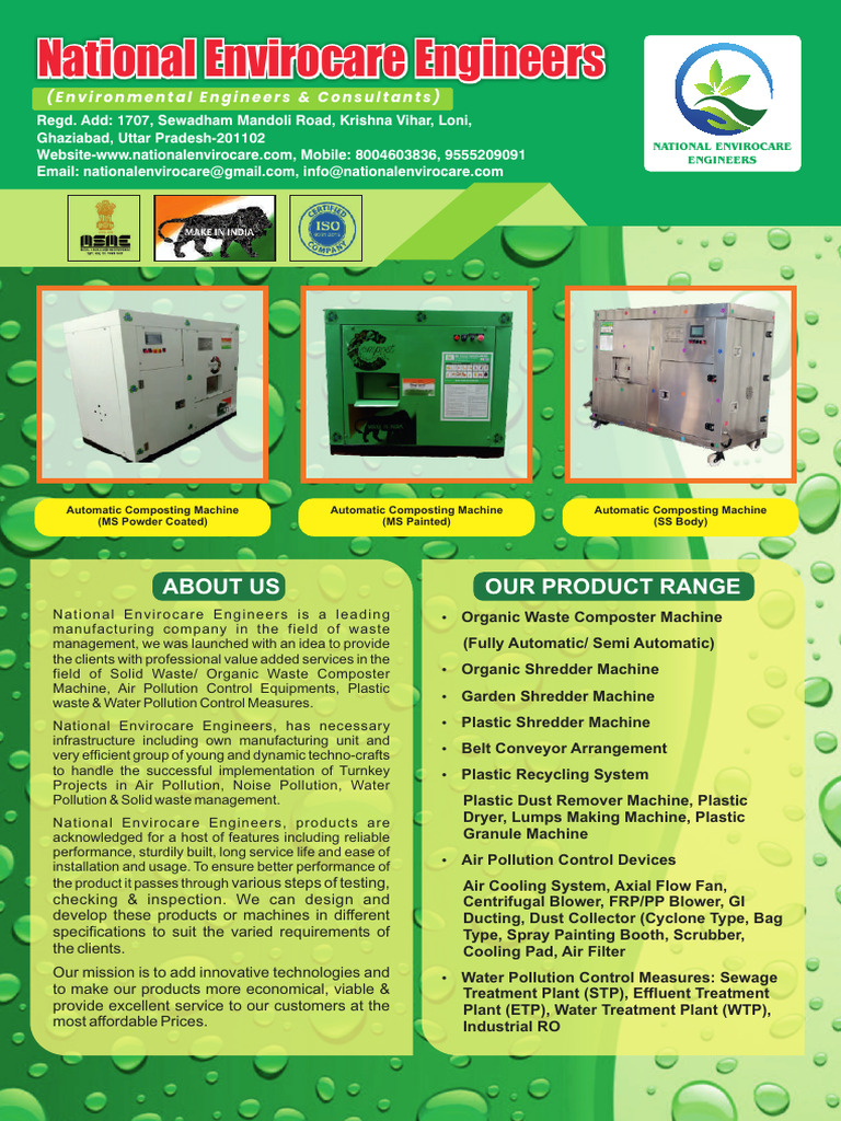Fully Automatic Organic Waste Composter | PDF | Compost | Waste
