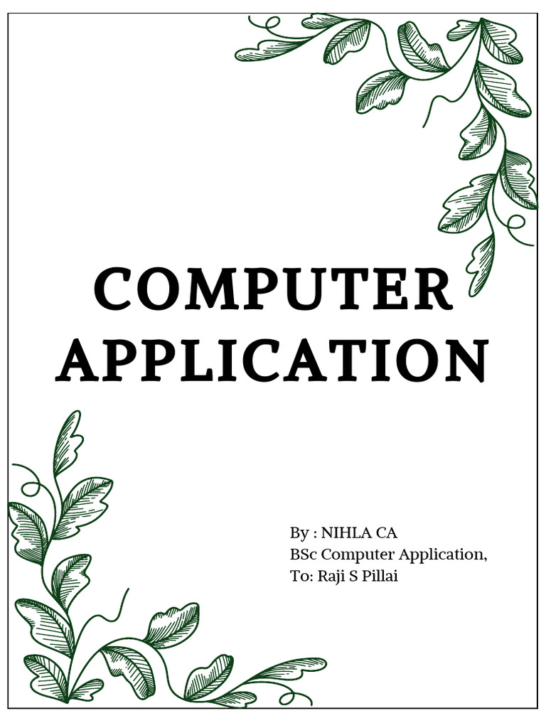 Computer Application Assignment Nihla CA - 20250615 - 195613 - 0000 ...