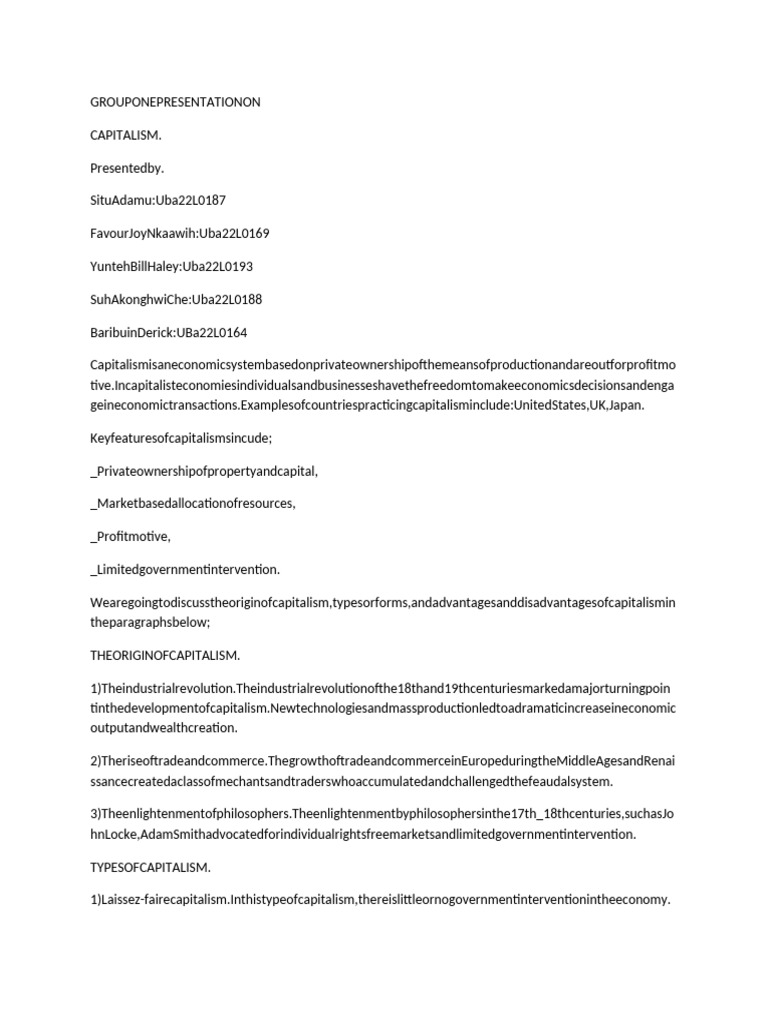 Group One Prese-Wps Office | PDF