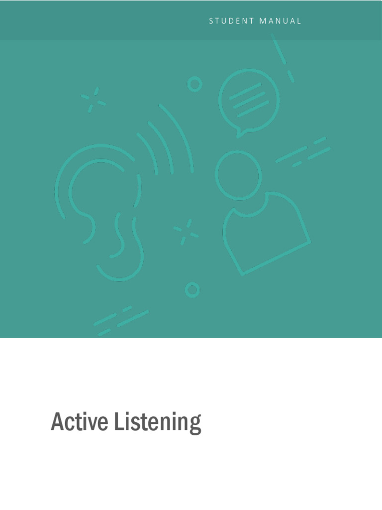 Active Listening - Student Manual | PDF | Body Language | Empathy
