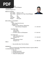 Senior High Teacher Bionote Example | PDF | Educational Stages | Teachers