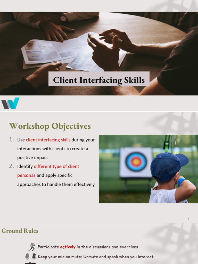 Client Interfacing Skills_29042023 - Handout | PDF | Persuasion ...