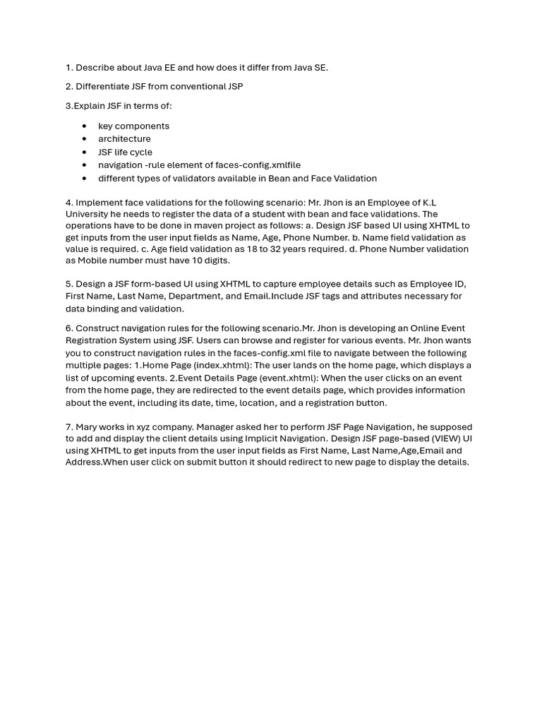 Question Bank - Co3 | PDF