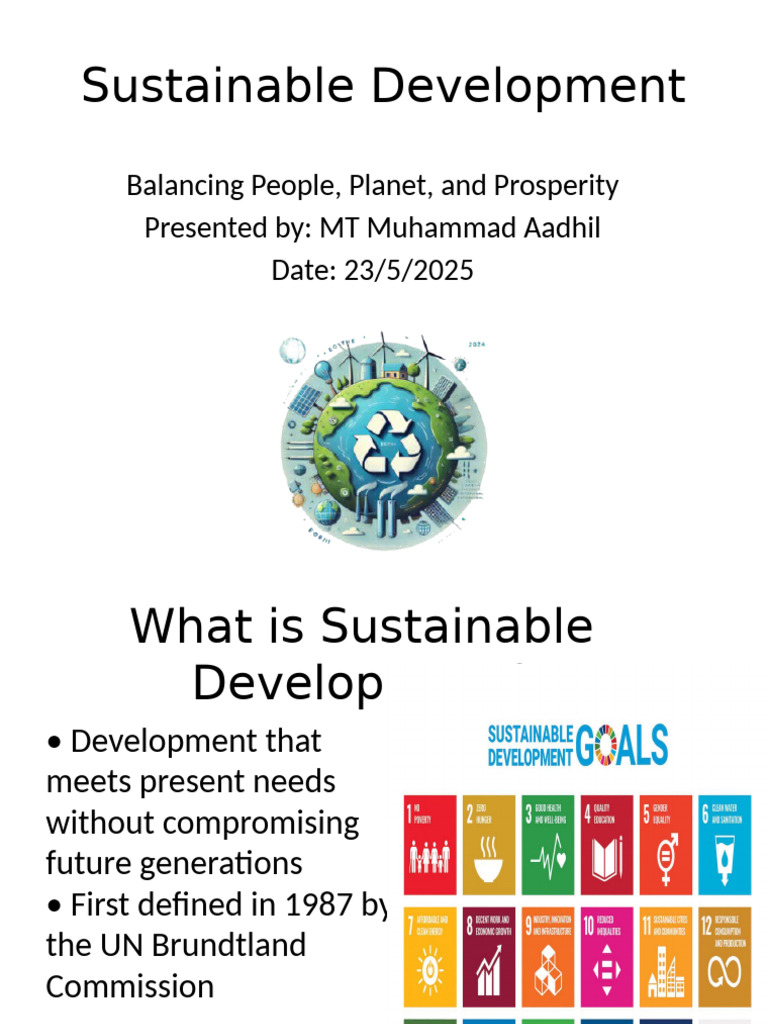 Sustainable Development Presentation Styled | PDF