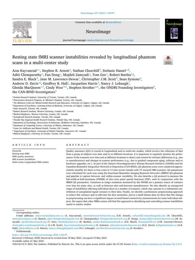 Kay Van Rad 2021 | PDF | Principal Component Analysis | Functional Magnetic Resonance Imaging