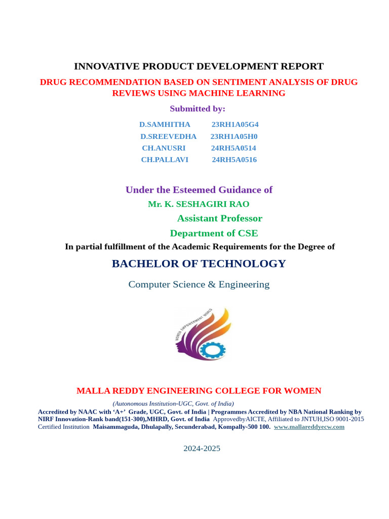 Drug Recommendation System Based On Sentimental Analysis Of Drug Reviews Pdf Machine