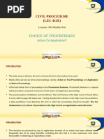 Understanding Action vs. Application Proceedings | PDF | Legal ...