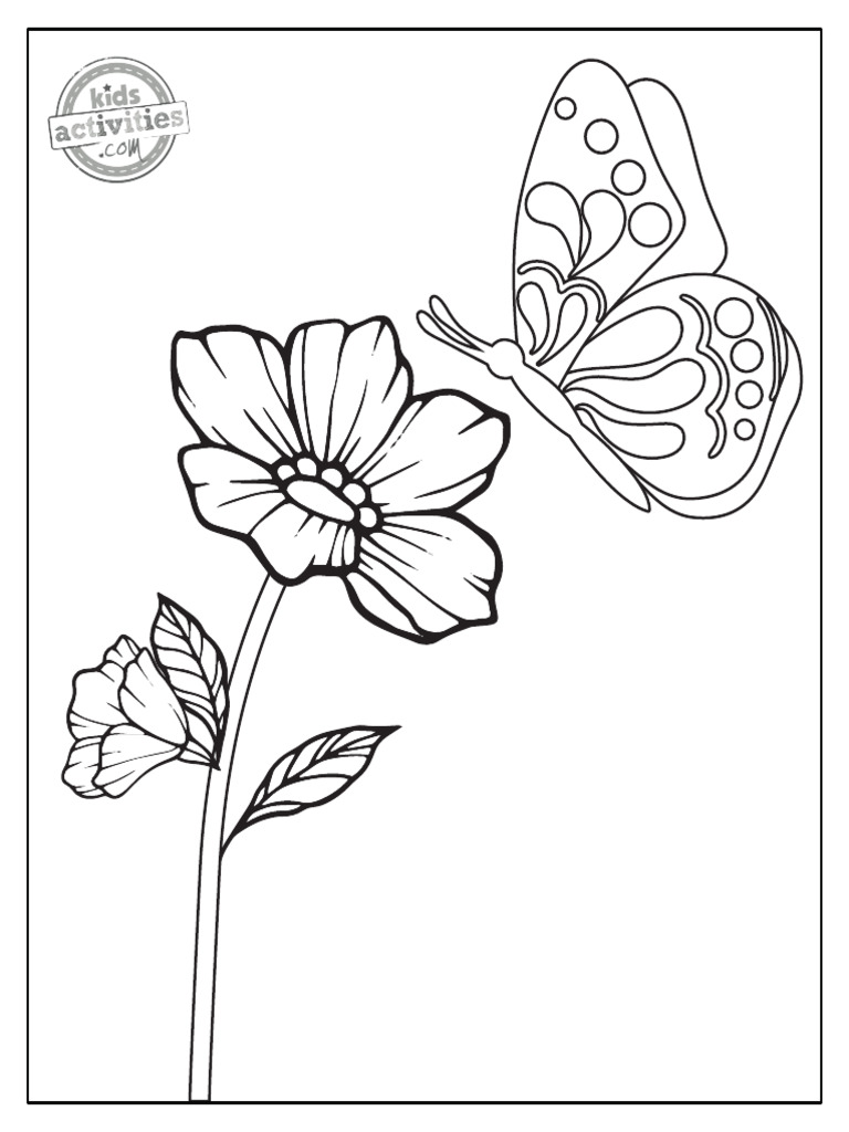14 Pretty Flower Coloring Pages! | PDF