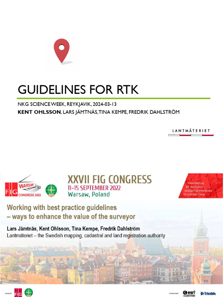 Kent Ohlson Guidelines For RTK | PDF | Surveying | Geodesy