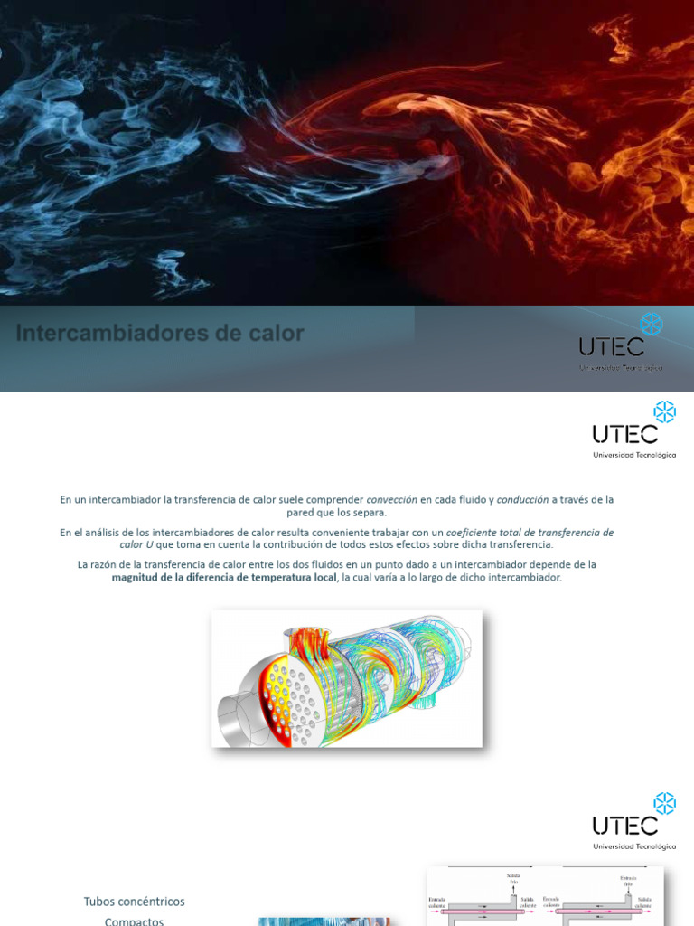 Presentación Intercambiadores de Calor | PDF | Intercambiador de calor | Calor