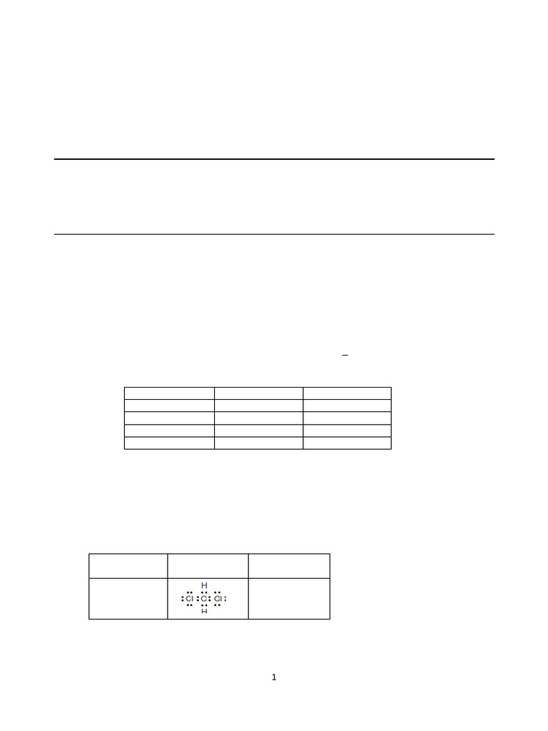Che1000 Tutorial Sheet 5 QP | PDF | Chemical Polarity | Chemical Bond