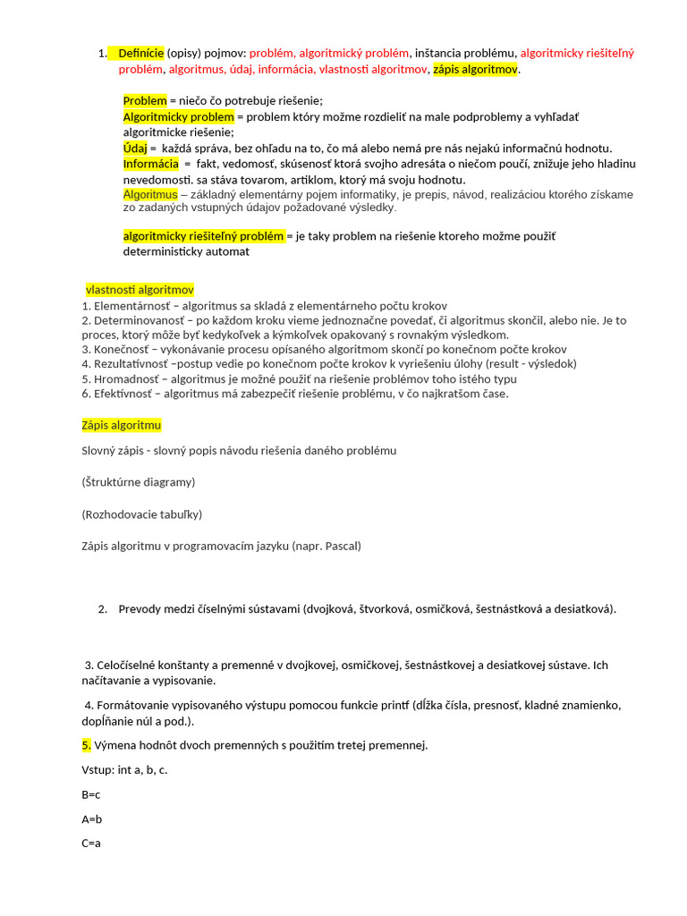 Algoritmy Tezy | PDF