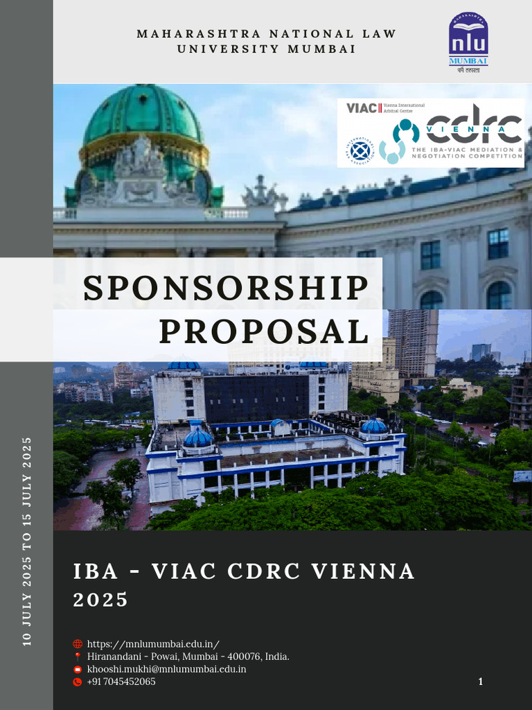 Sponsorship for CDRC Vienna 2025 | PDF | Mediation | Alternative ...
