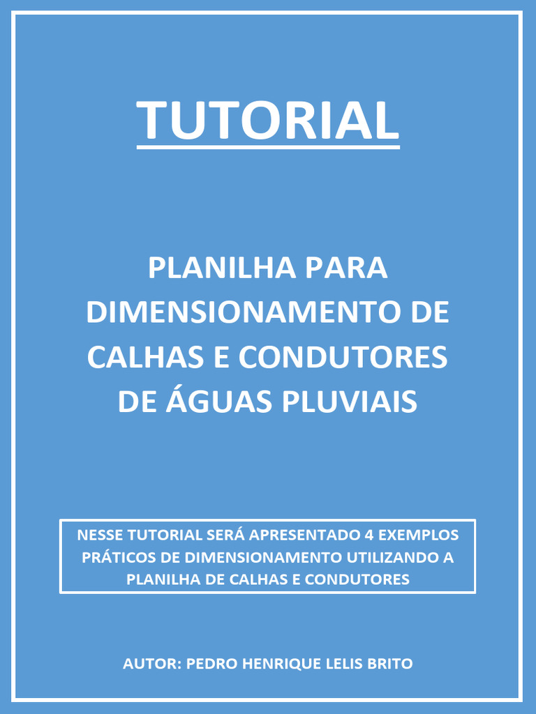Dimensionamento de Calhas e Condutores | PDF | Chuva | Teto