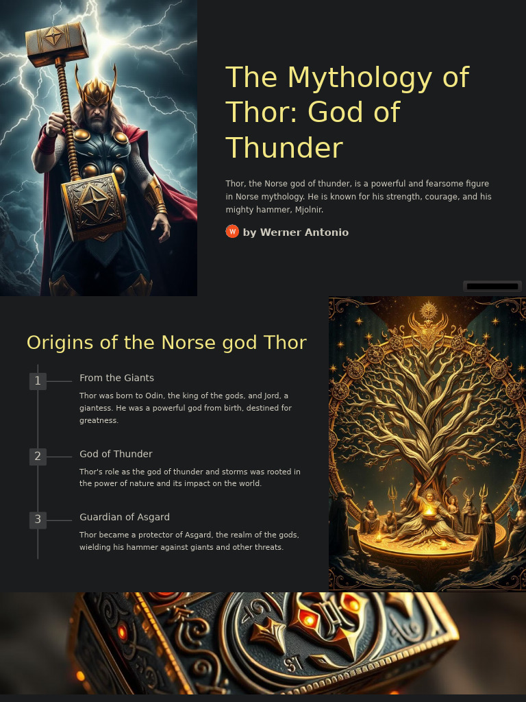 The Mythology of Thor God of Thunder | PDF | Thor | Norse Mythology