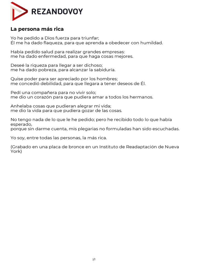 La Persona Mas Rica | PDF