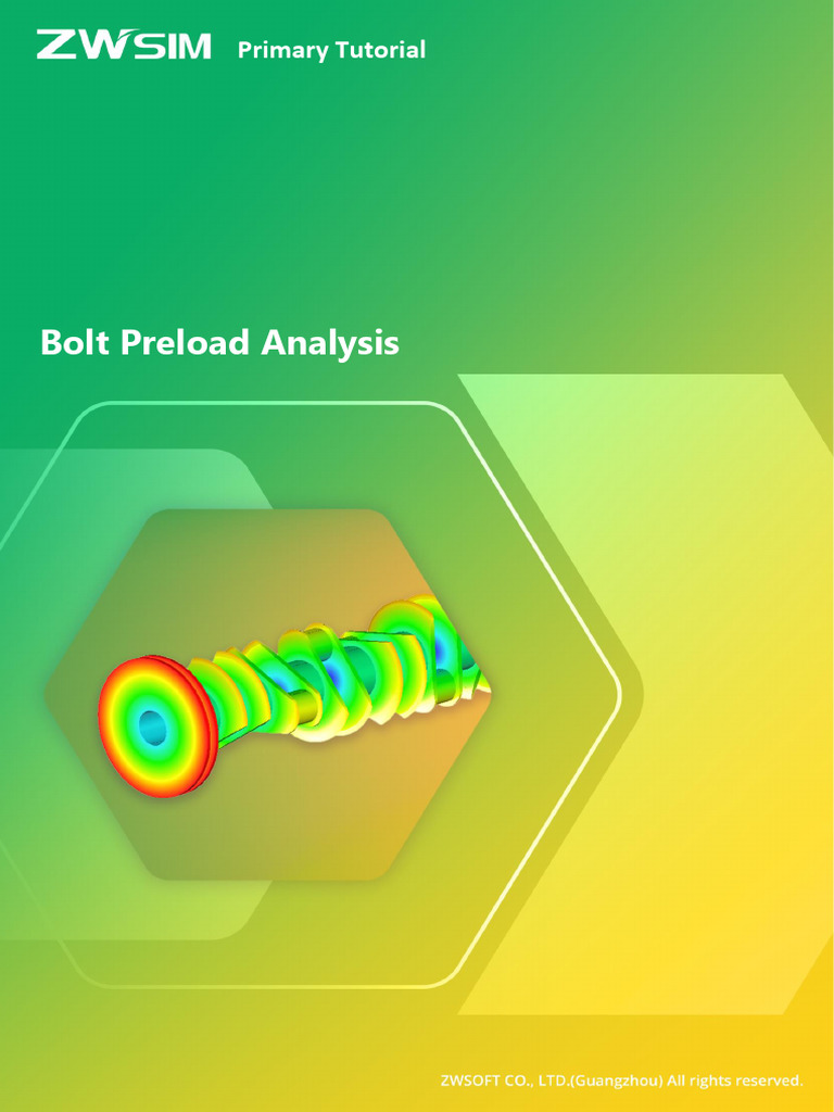 Example 6 Bolt Preload Analysis | PDF