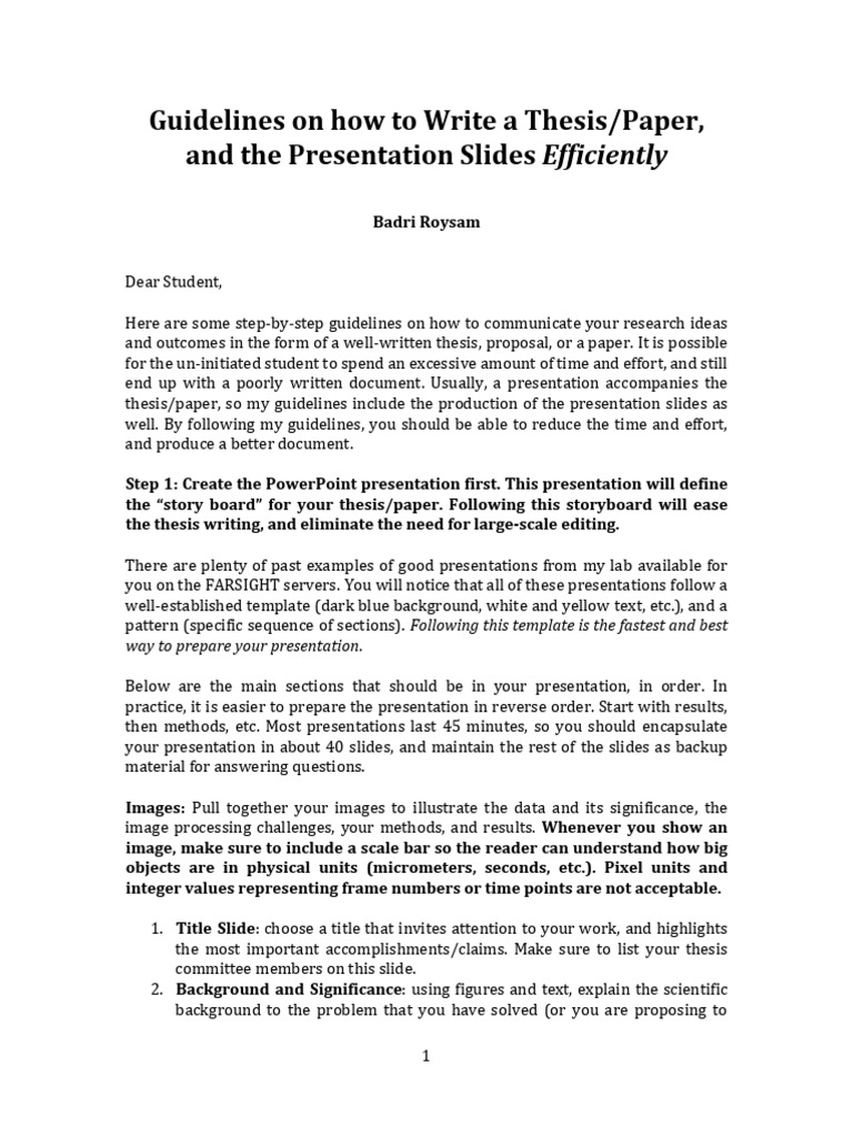 Thesis Writing and Presentation Guide | PDF | Equations | Typefaces