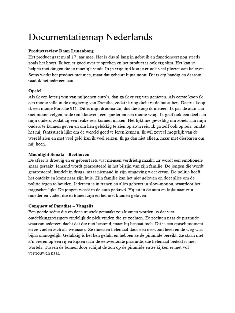 Nederlands Documentatiemap | PDF