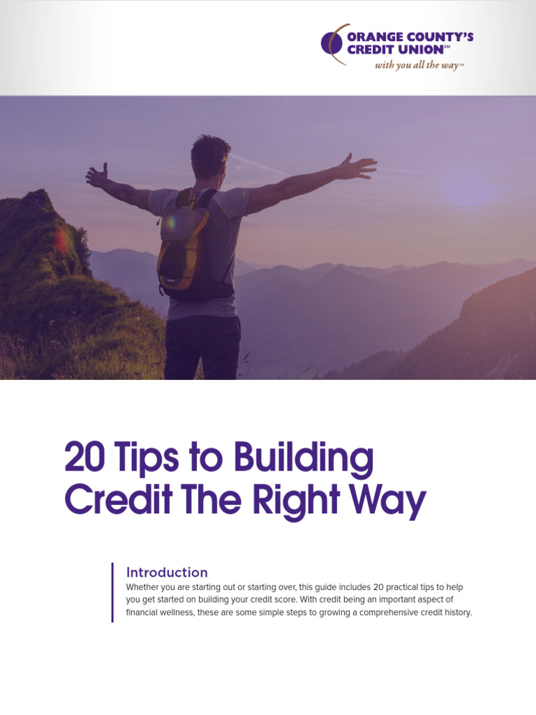 Credit Building The Right Way | PDF | Credit | Finance & Money Management