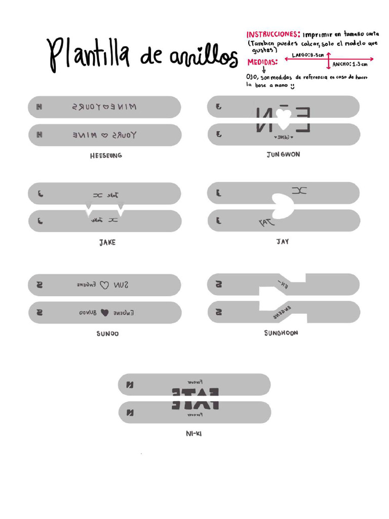 Enhypen Paper Rings | PDF