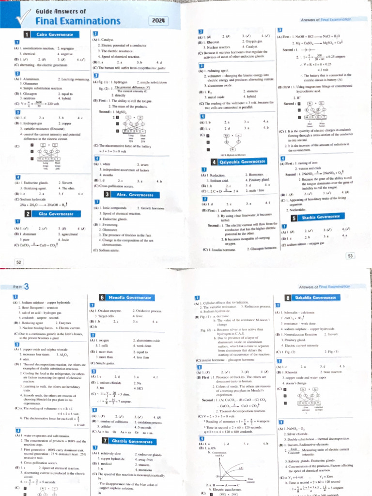 Elmoasser Science Model Answers p2 | PDF
