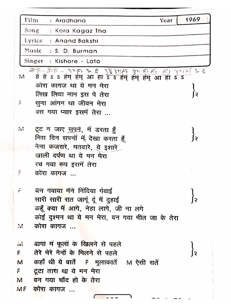 Kora Kagaz Tha Ye | PDF