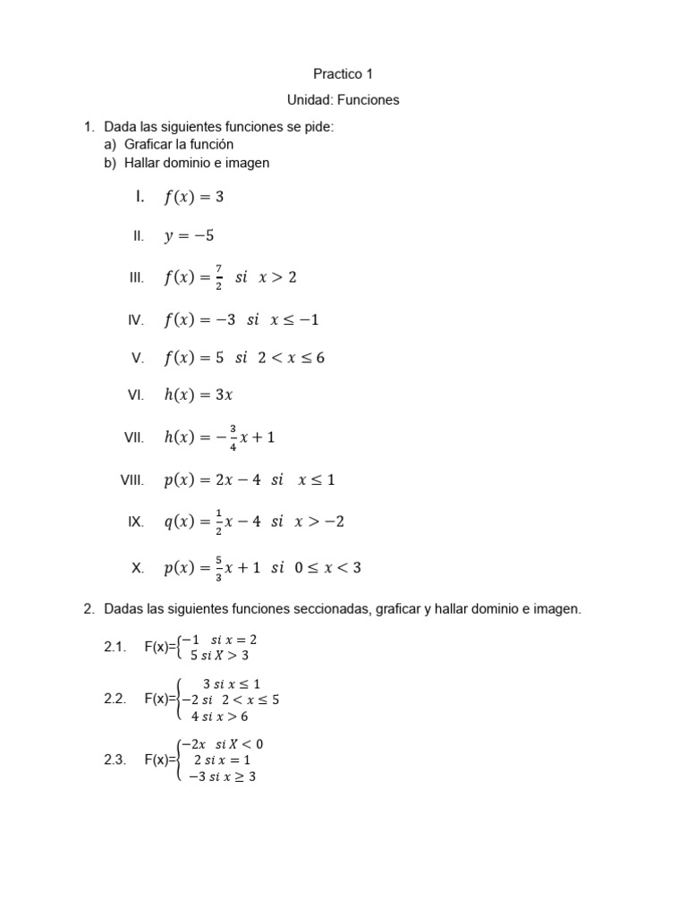 Practico 1 Funciones | PDF