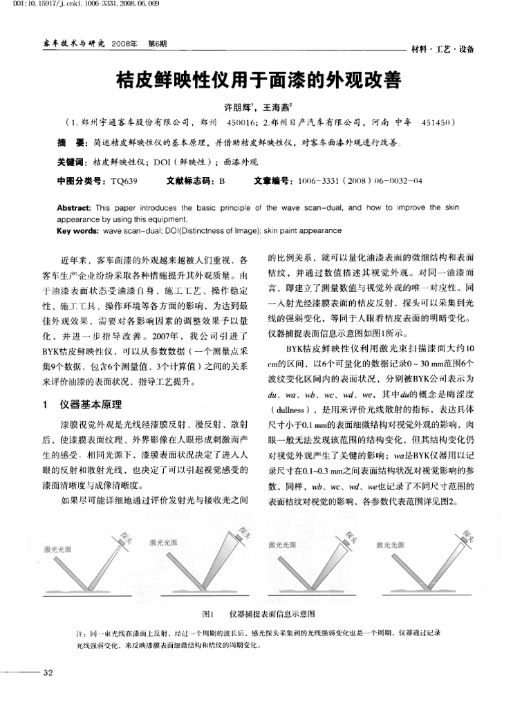 搜论网soolun.com 桔皮鲜映性仪用于面漆的外观改善 | PDF